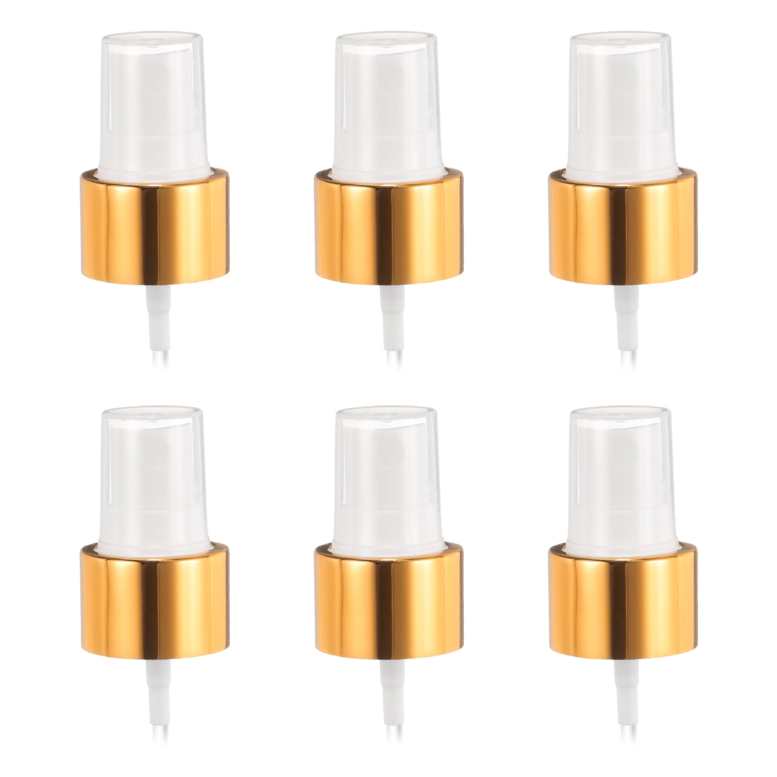 6 Pcs Gold White Spray Top, 24/410 Fine Mist Sprayer Reusable ...