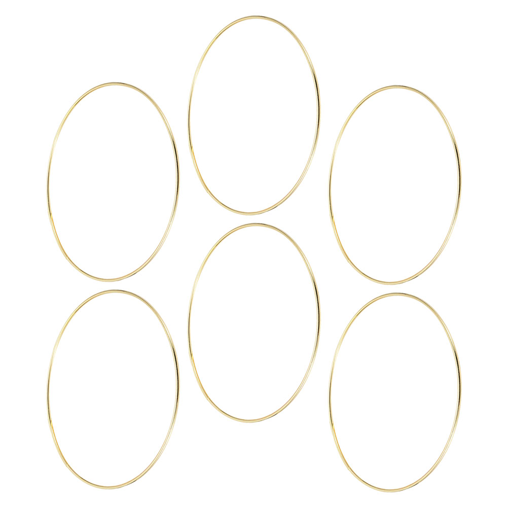 6 Pcs Golden Iron Hoop Ring Frames Metal Rings Folifort Dream Catcher ...