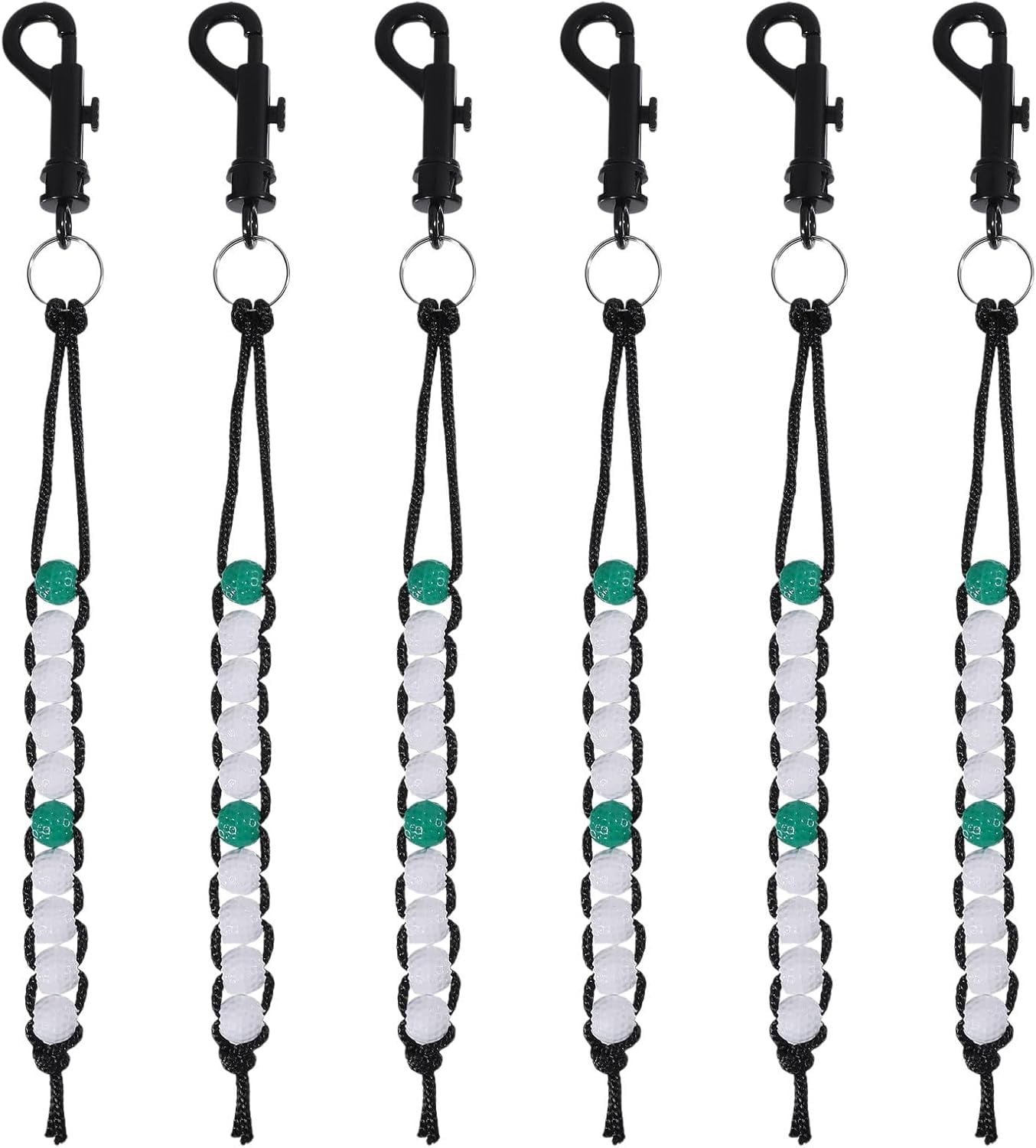 6 Pcs Golf Bead Counter Golf Beads Score Counter with Lobster Claw ...