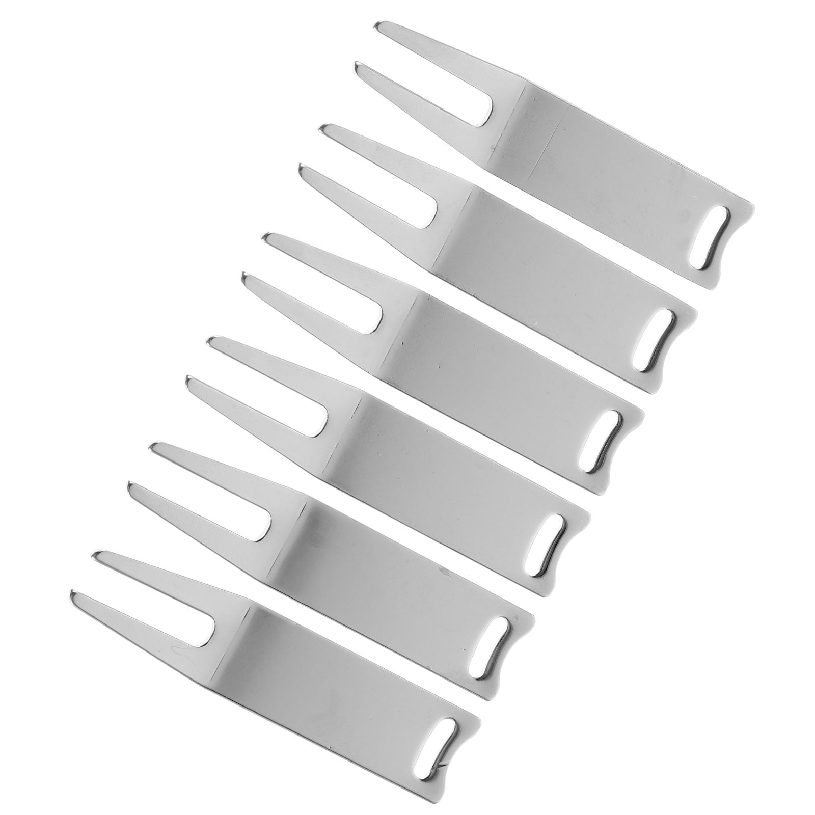 6 Pcs Golfing Gear Fork Silver Balls Delicate Divot Tool Compact Marker ...