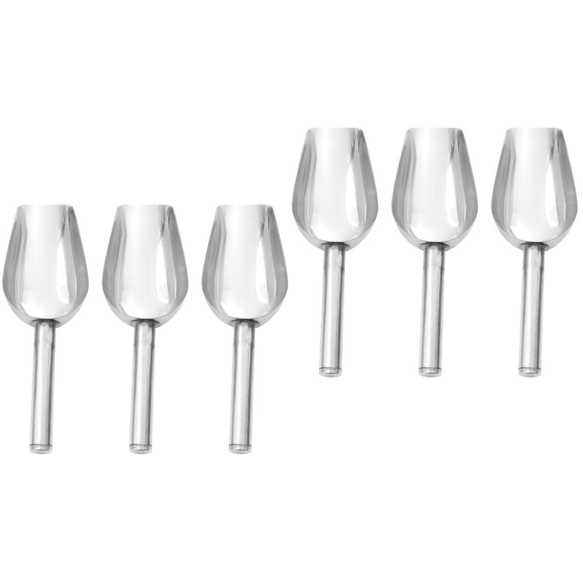 6 Pcs Grain Scoop Shovel Food Metal Ice Cube Measuring Cups Spoon Cream ...