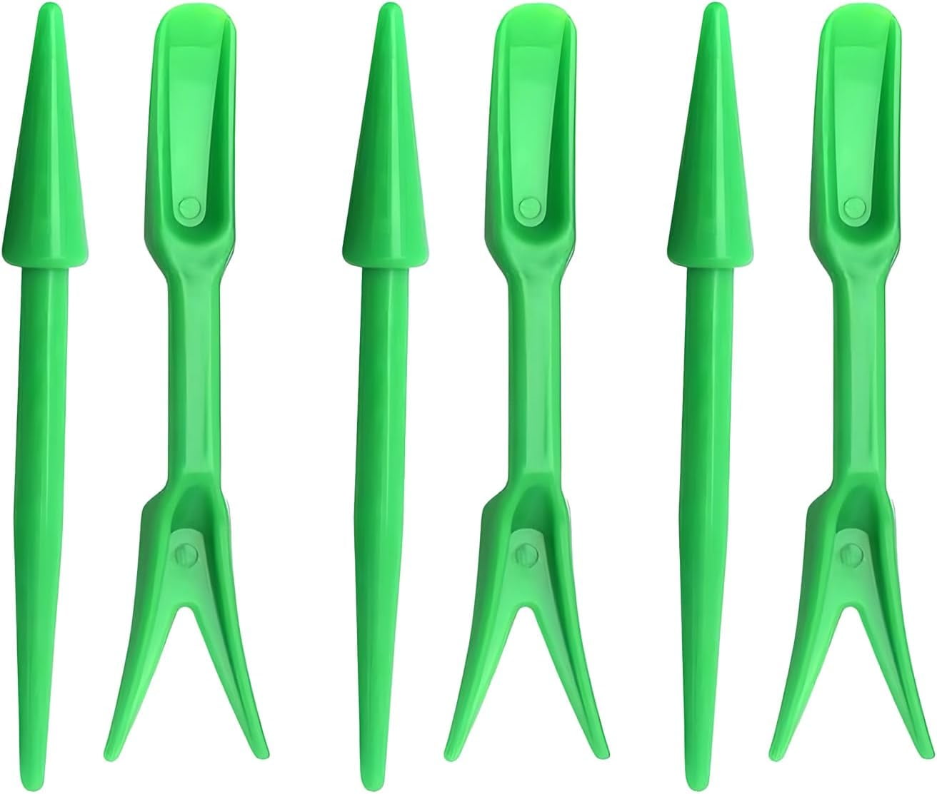 6 Pcs Green Mini Gardening Tool Seed Planter, Lightweight Transplanting ...