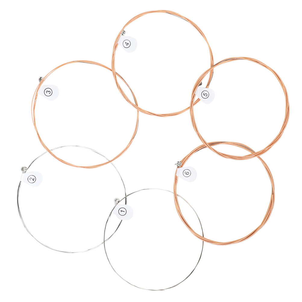 6 Pcs Guitar String Set Accessory Folk Accessories Supply Supplies ...