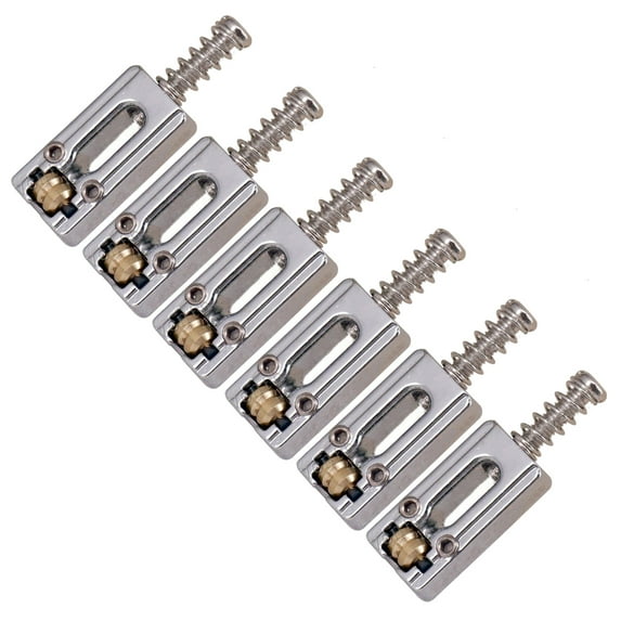 6 Pcs Guitar Tremolo Bridge Saddles Electric Guitar Replacement Bridge ...