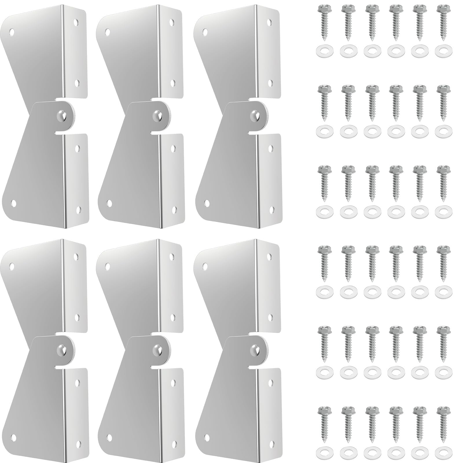 6 Pcs Gutter Extension Hinge Gutter Downpipe Extension Hinge Downspout Extension Flip Up Hinge