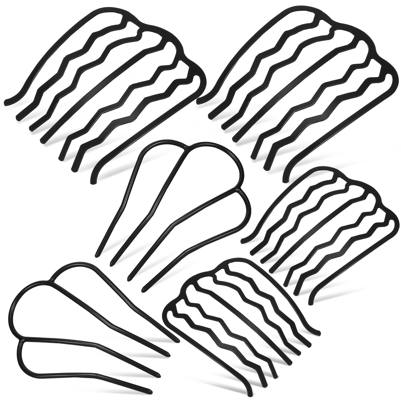 6 Pcs Hair Comb Hairdressing Tools Hair Barrette Hair Claw Clips Hair ...