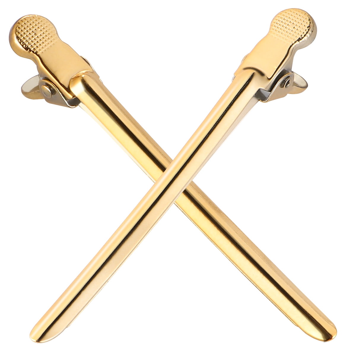 Portable Hairdressing Clips with Bright Golden Color for Salon Use 6pcs ...