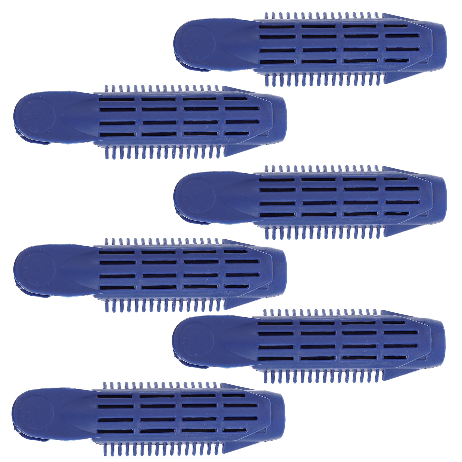 HINTRMENT Curly Hair Clips Blue ABS 6Pcs 4.1X1.2X1.2In For Women Girls ...