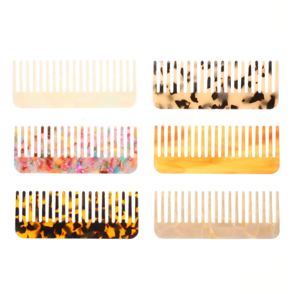 6 Pcs Hairdressing Comb Combs for Men Acetate Sheet Portable Short ...