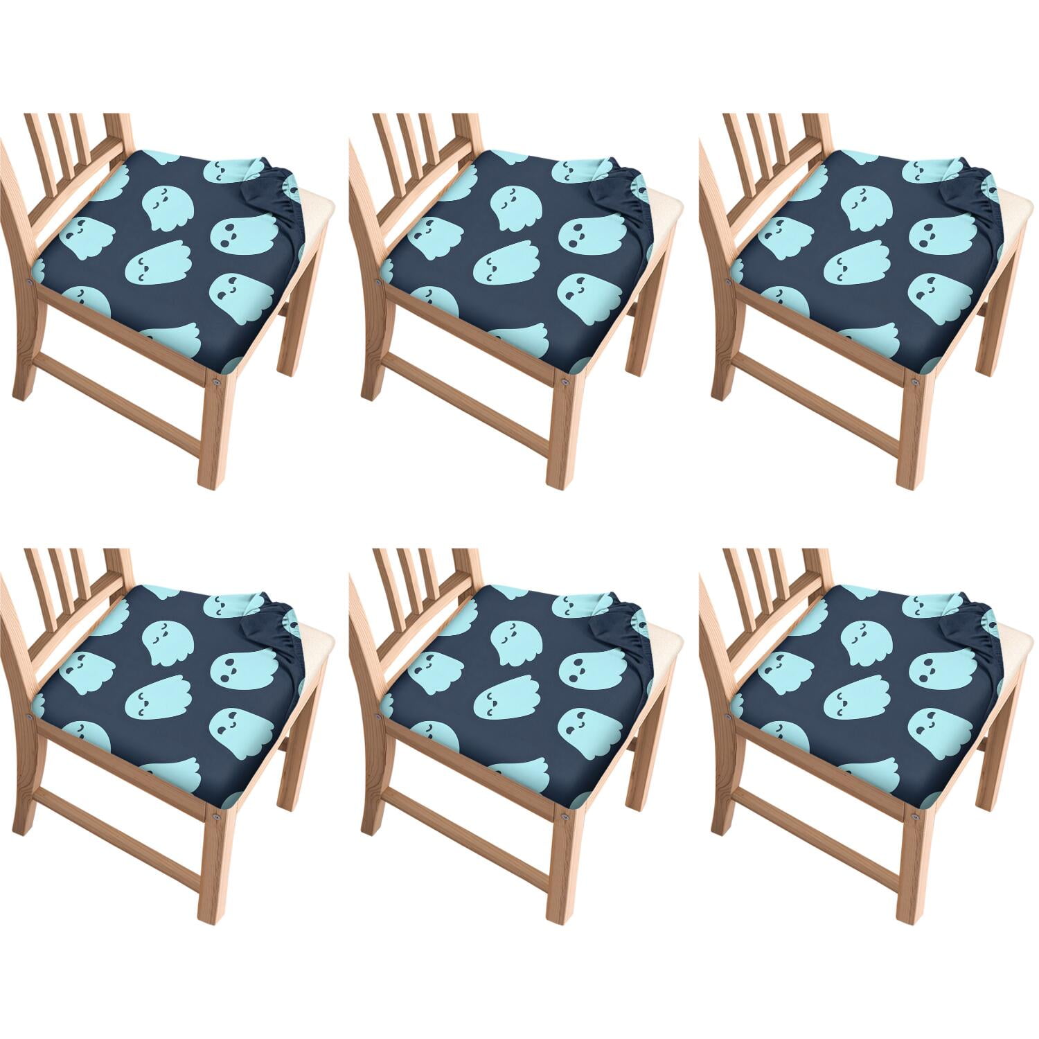 6-Pcs Halloween Chair Seat Protectors - Retro Horror Artwork ...