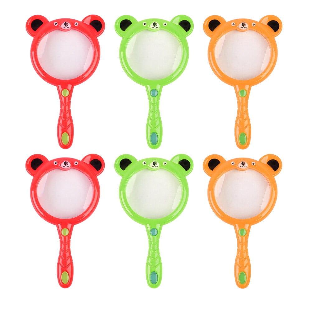 6 Pcs Handheld Reading Magnifying Glass Kit Mini Jeweler Glasses ...