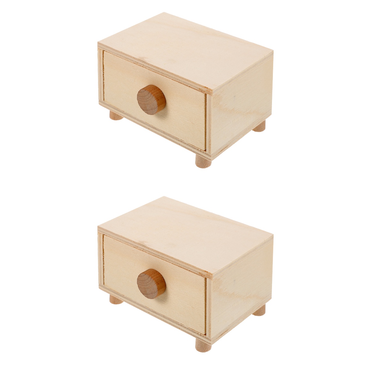 6 Pcs Handmade Storage Box Jewelry Boxes Storage Boxes Wood Drawer ...