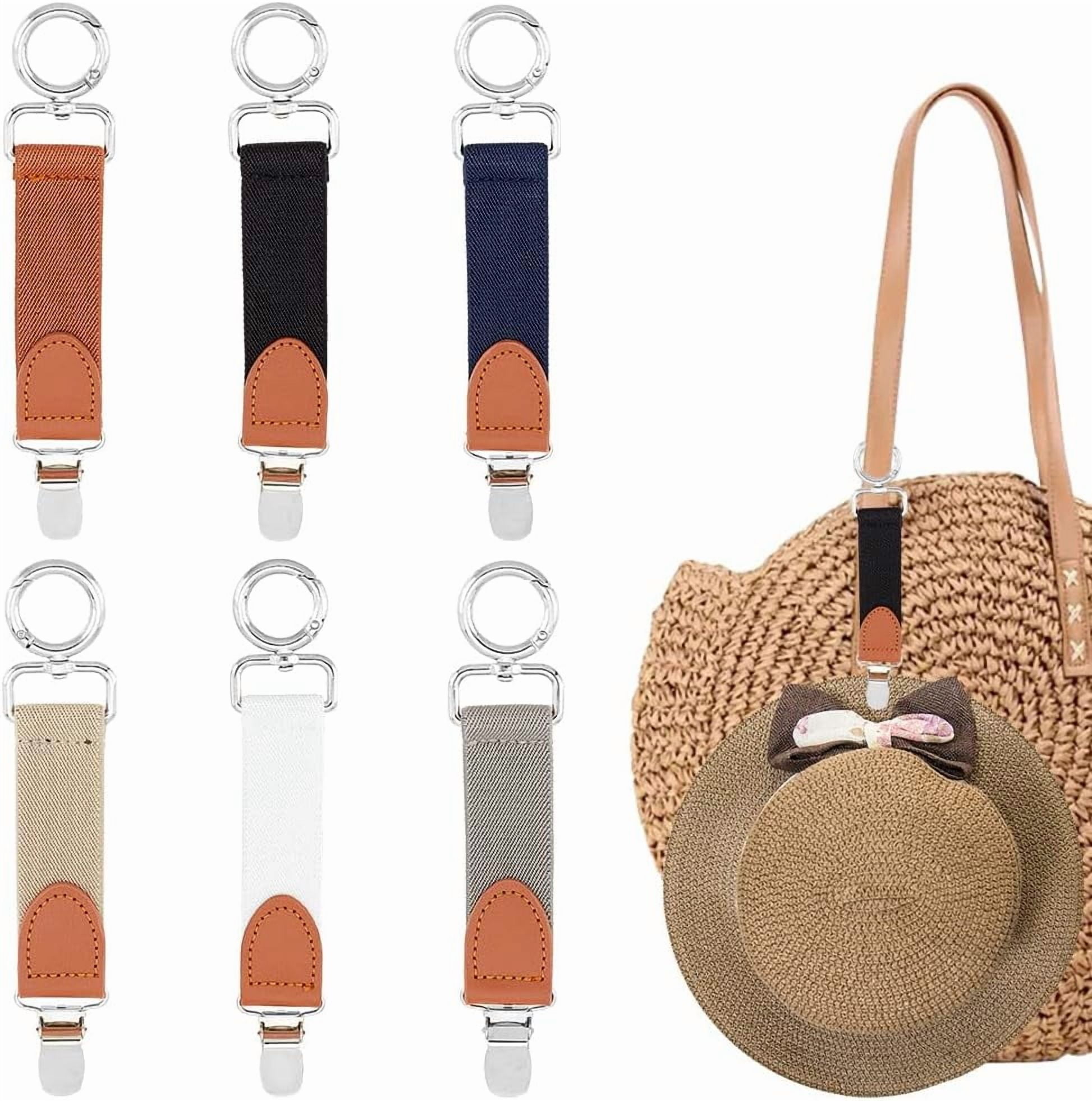 6 Pcs Hat Clip forTravel 6 Colors Polyester Hat Bag Clips Imitation ...
