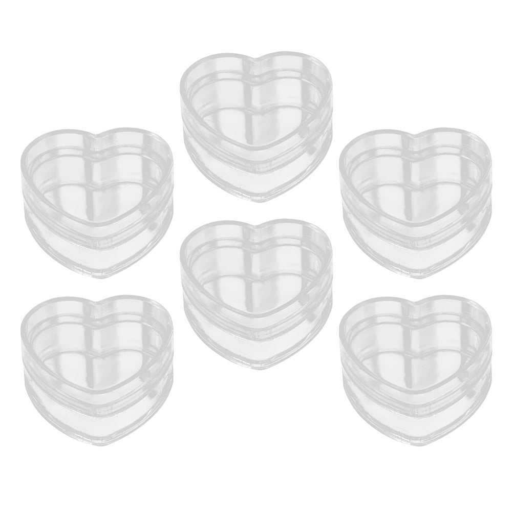6 Pcs Heart Shaped Box Treat Boxes Storage Boxes Transparent Snacks ...