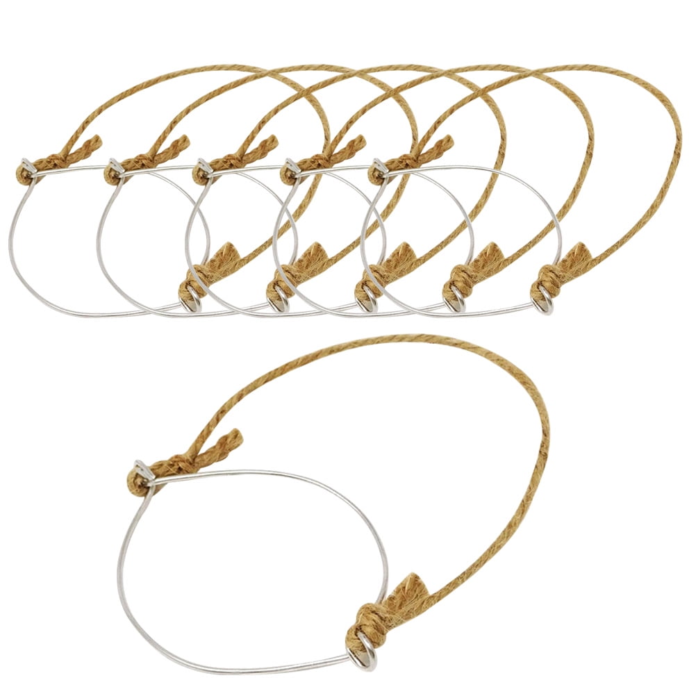 6 Pcs Hook Mason Jar Burlap Hanger Wedding Wire Handles for DIY Solar ...