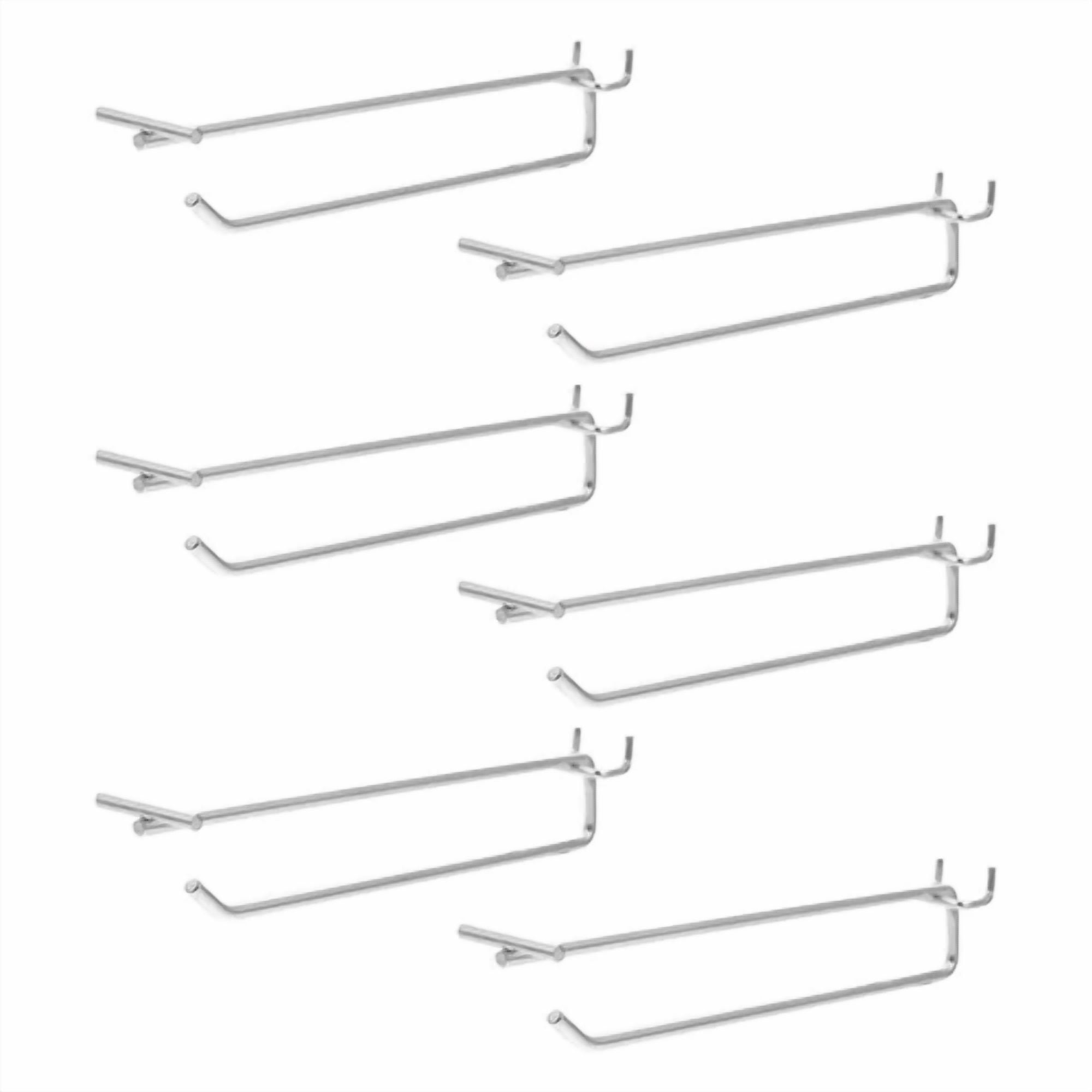 6 Pcs Hook Sign Display Shelf For Workbench Peg Hanging Pegboard Hooks ...