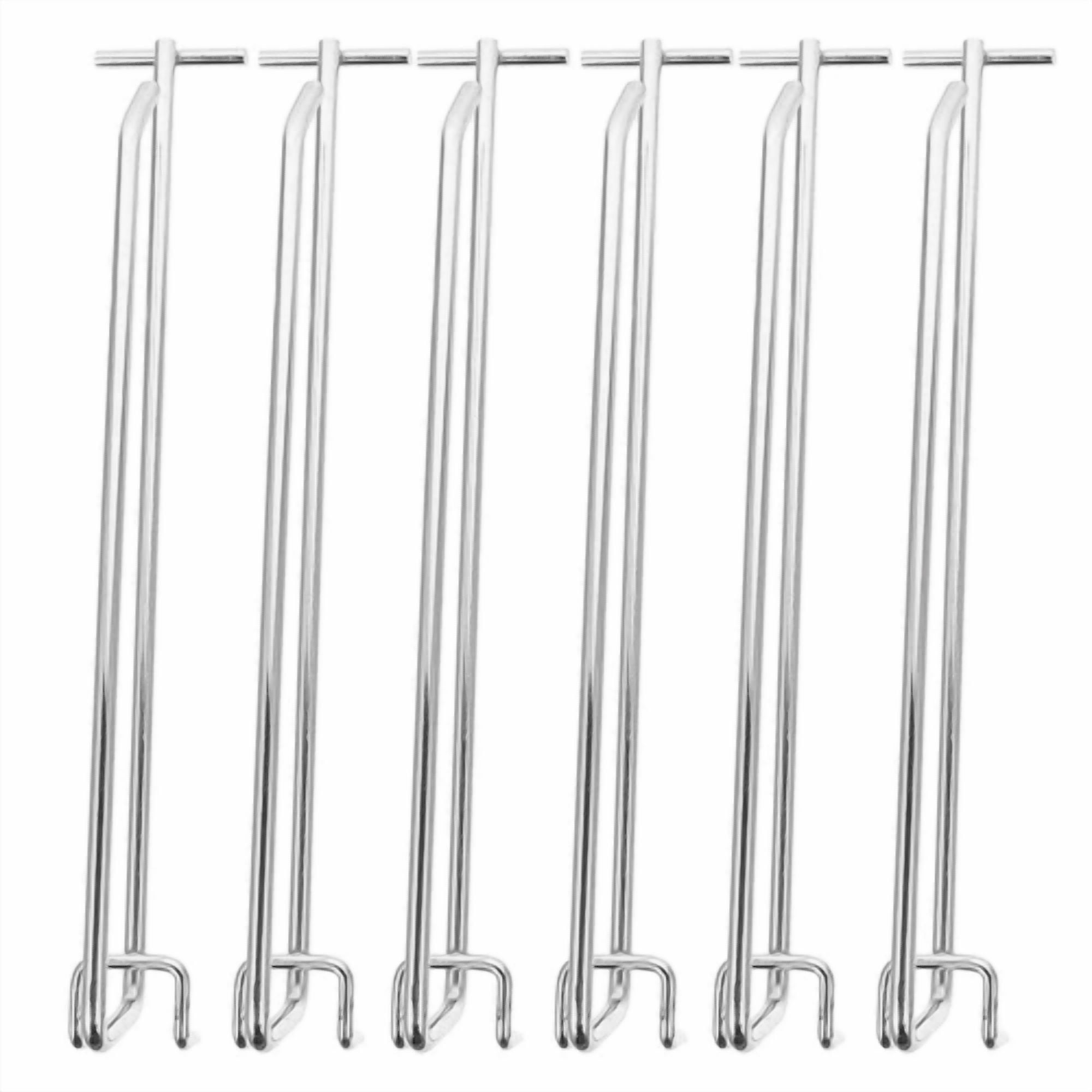 6 Pcs Hook Sign Peg Board Shelf Supports Pegboard Hangers Workbench ...