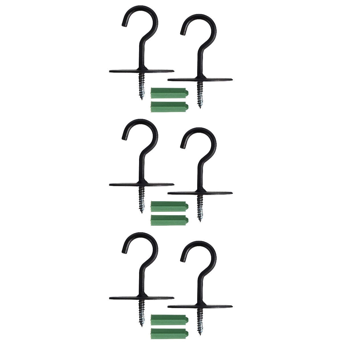 6 Pcs Hook up Ceiling Wall Mount Lamp Hooks Wall-mounted Wrought Iron ...