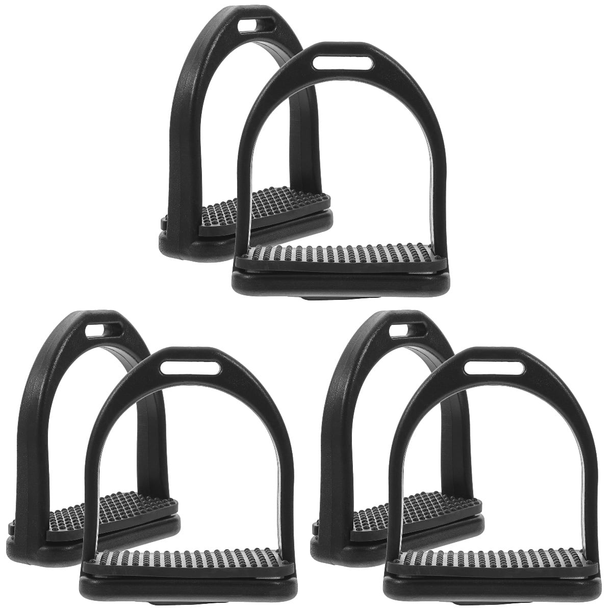 6 Pcs Horse Pedal Accessories Rubber Mat Safety Stirrups Telescopic ...