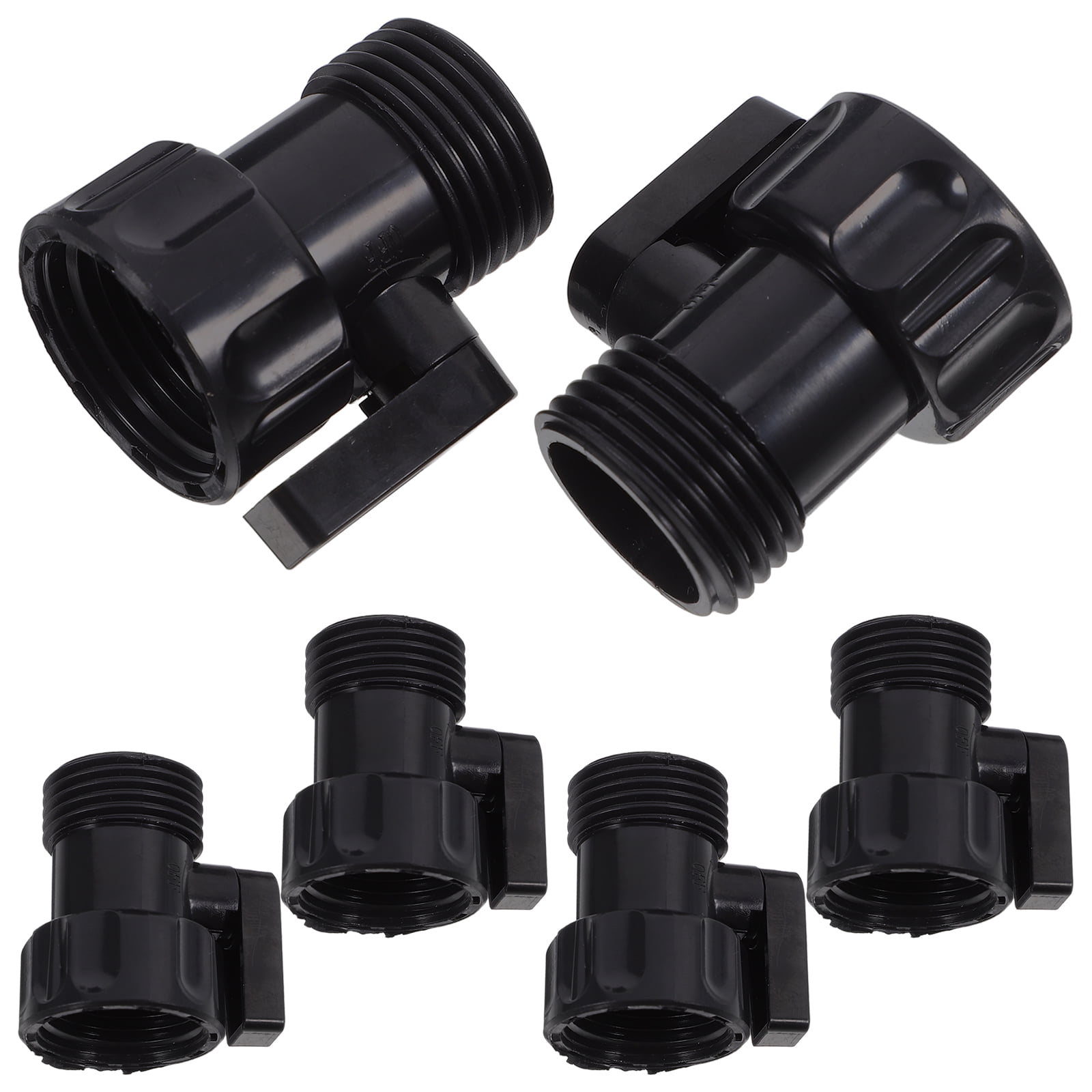 6 Pcs Hose Shut-off Valve Garden Hose Valve Shut off Two-way Expanding Hose Repair Kit Abs 4 ...
