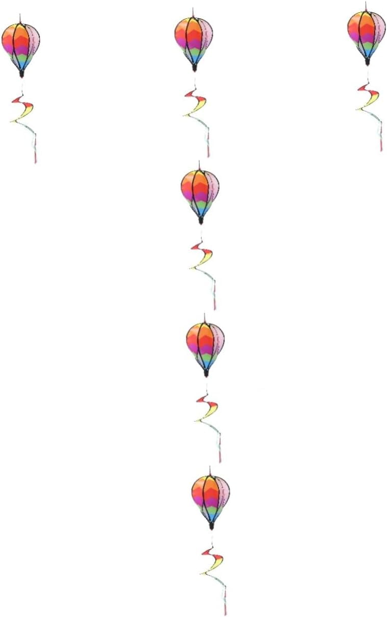 6 Pcs Hot Air Balloon Windsocks Hot Air Balloons Wind Spiral Wind ...