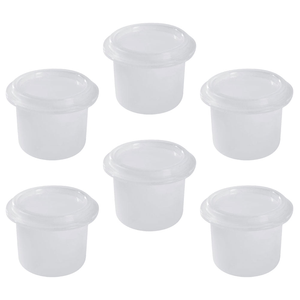 6 Pcs Ice Box Snow Cone Maker Square Container Cube Transparent ...