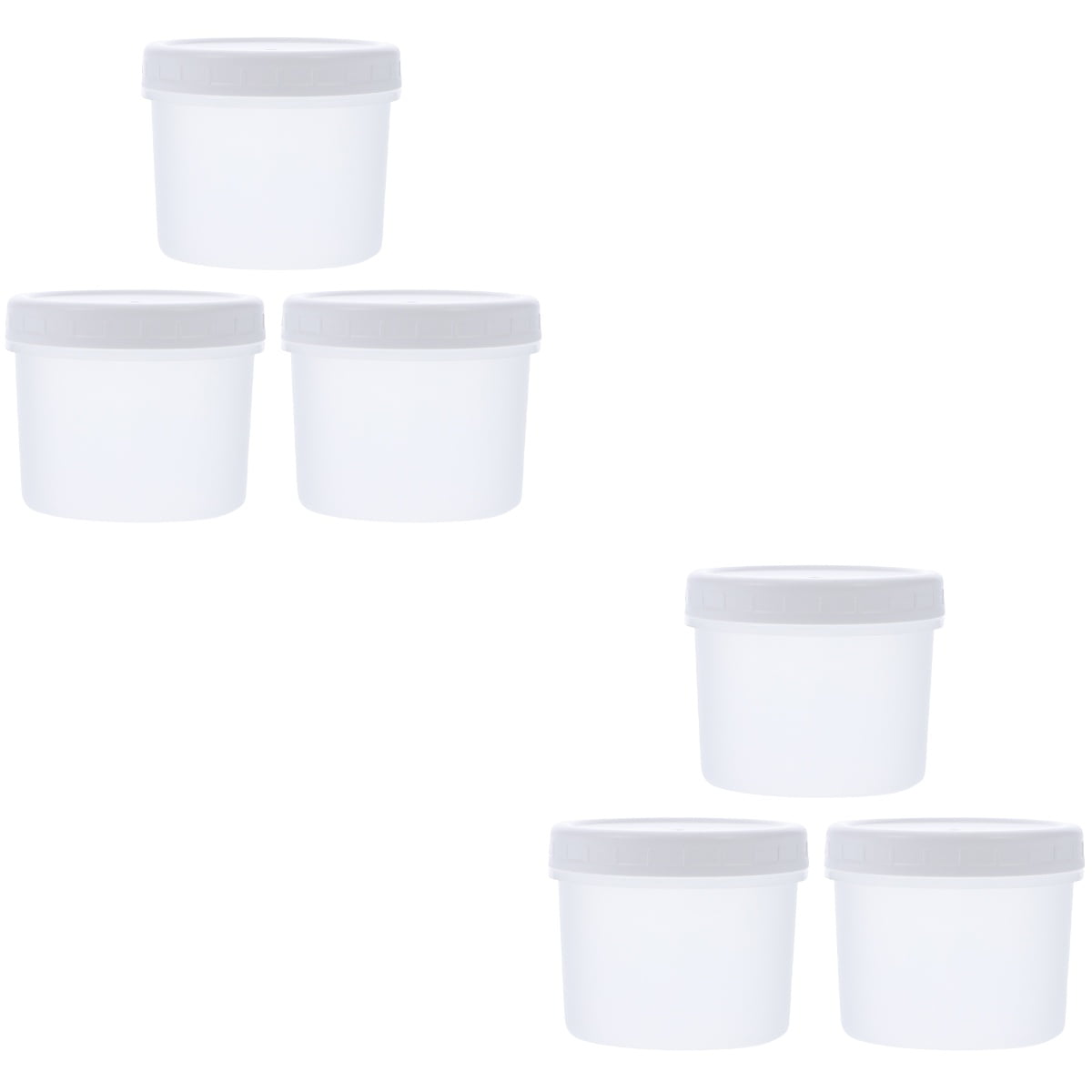 6 Pcs Ice Cream Box Homemade Ice Cream Container Ice Cream Jar Fridge ...