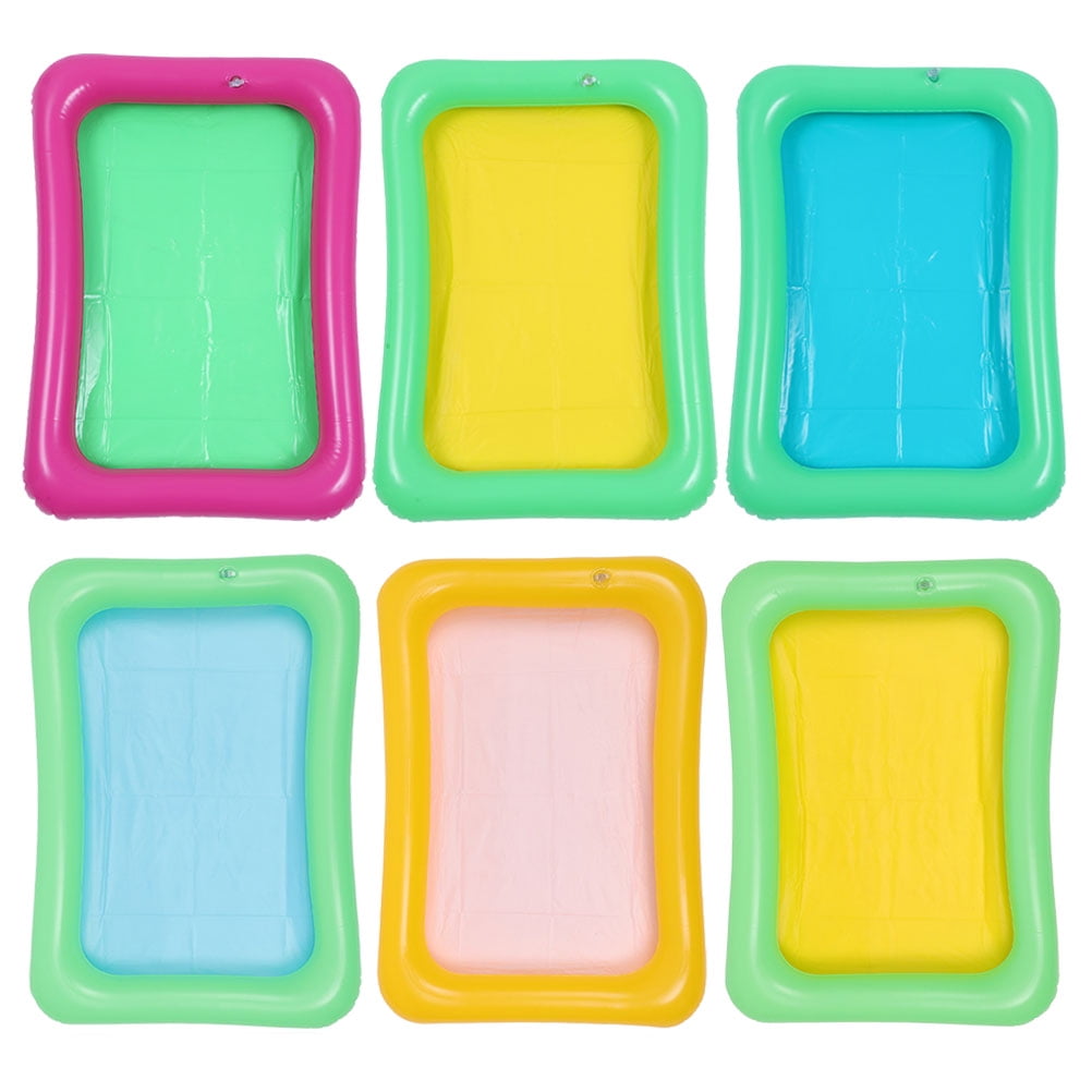6 Pcs Ice Cube Trays Beverages Hot Tub Floatie Inflatable Cooler Buffet ...