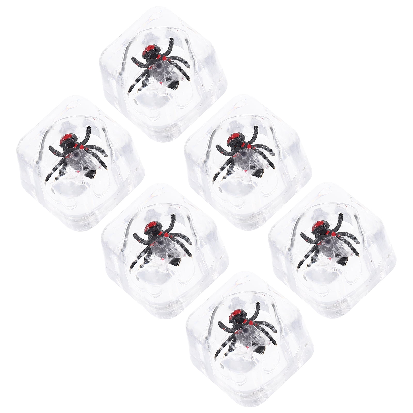 6 Pcs Ice Cube Tricky Bug Safe Prank Toys Fake Cubes with Insects ...