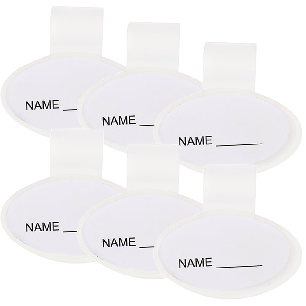 6 Pcs Identification Name Plate Tag Card Holder Retractable Belt ...
