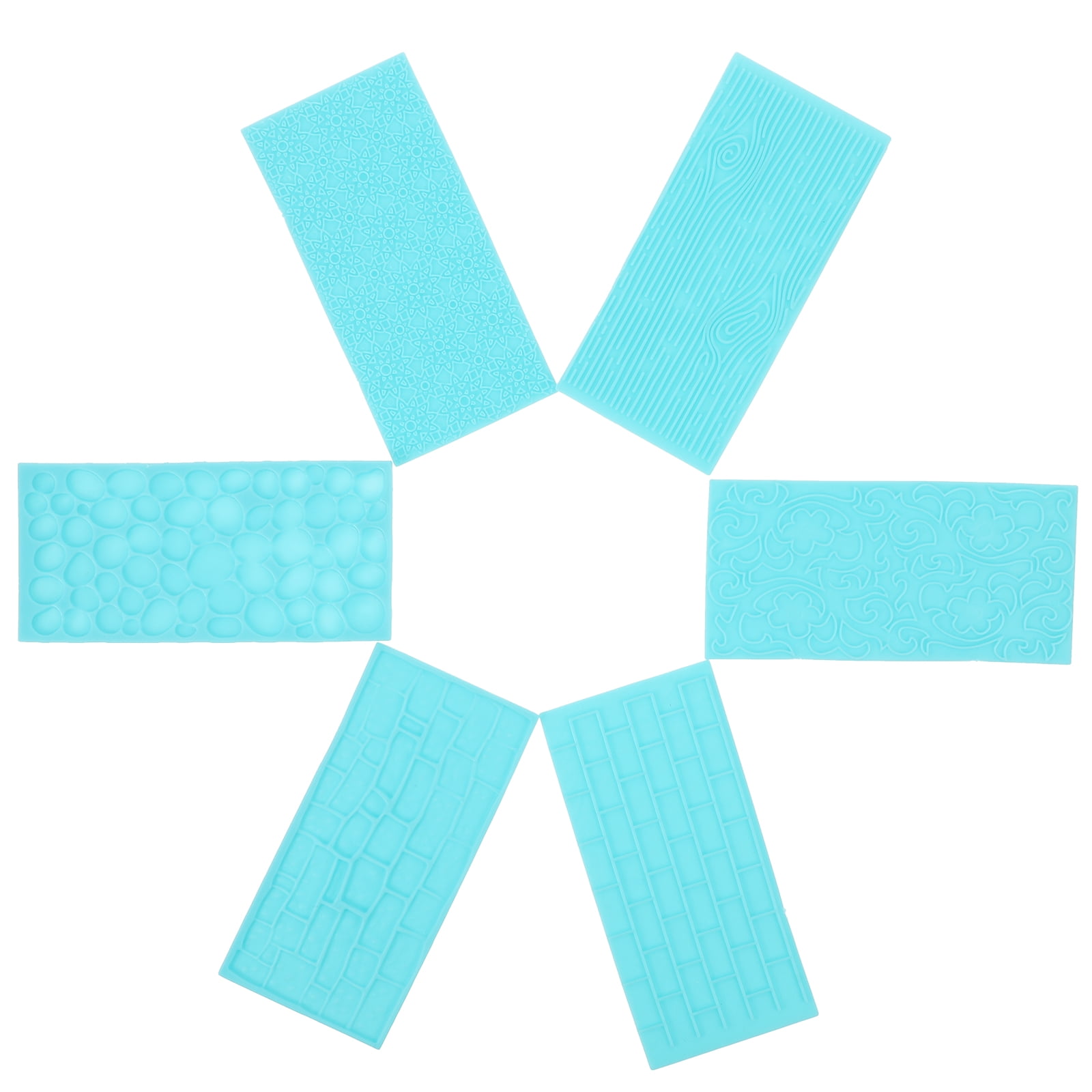 6 Pcs Impression Mat Ceramic Texture Template Clay Crafts Mats ...