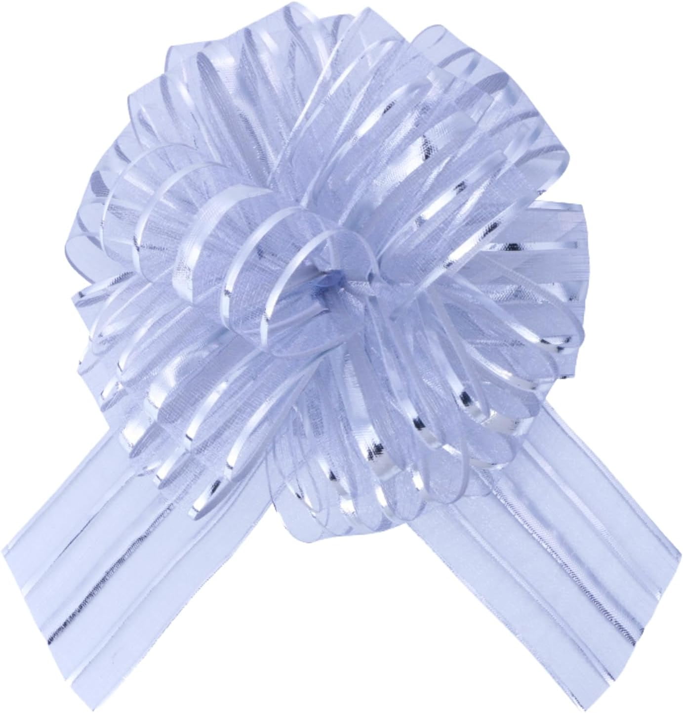 6 Pcs Inch Silver Organza Pull Bow – Christmas Bows,Christmas Bows for ...