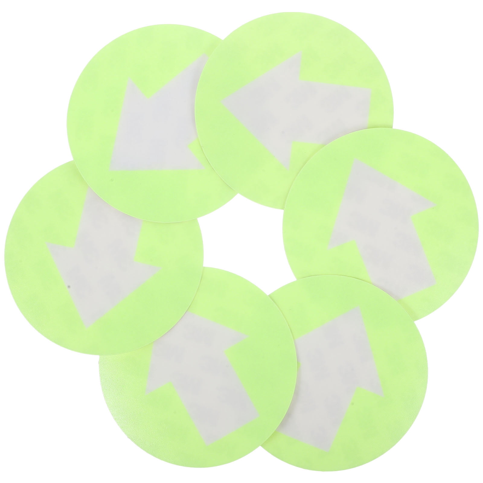 6 Pcs Indicator Waterproof Stickers Outdoor Reflective The Sign Pvc ...