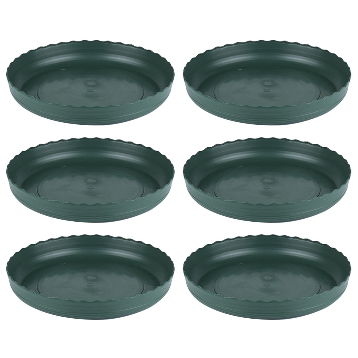 6 Pcs Circular Plant Pots for Indoor Plants, Balcony, Office, House ...