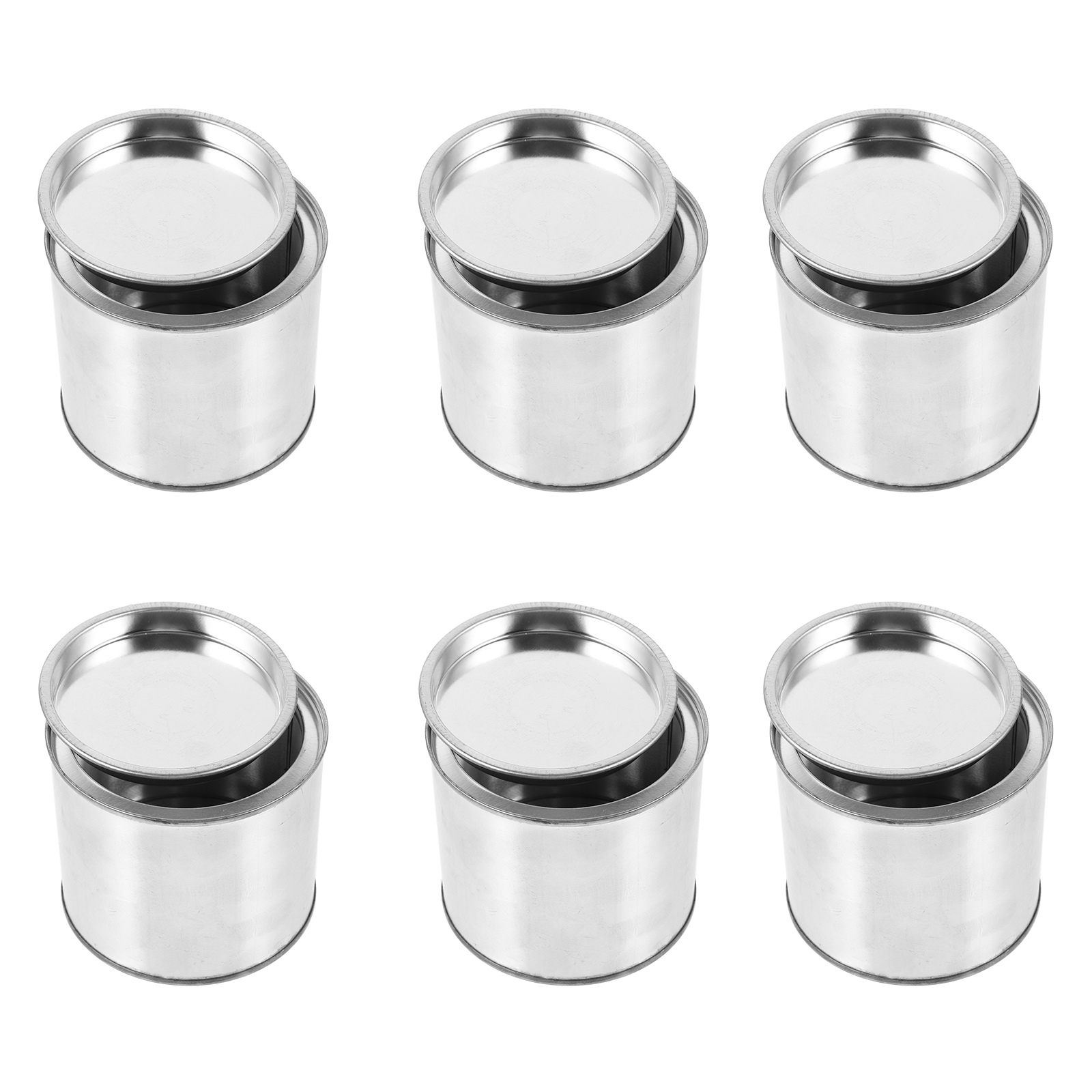 6 Pcs Ink Can Paint Can Ink Container Round Container with Lid Paint ...