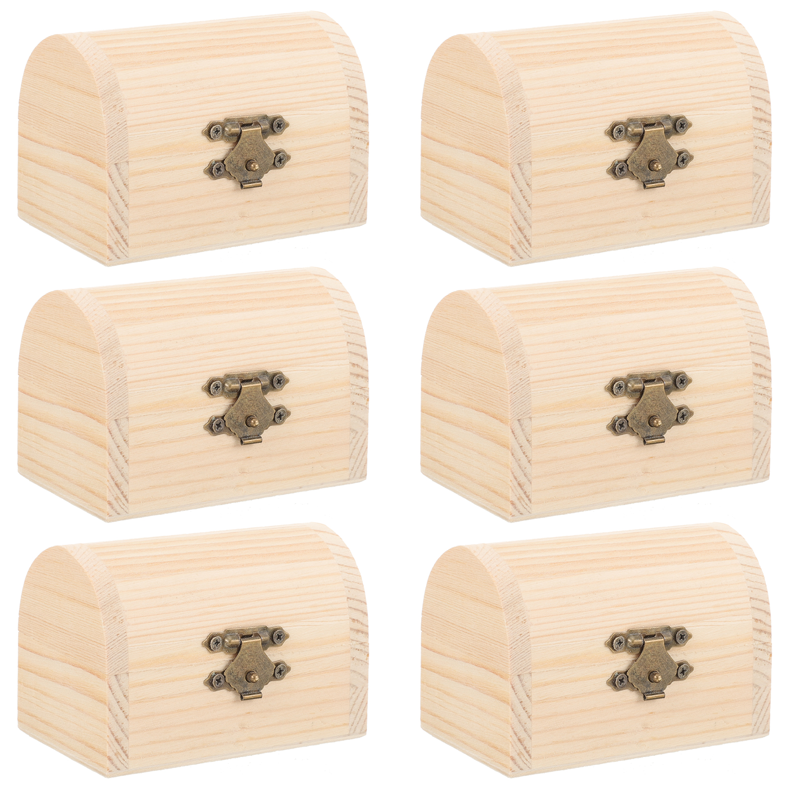 6 Pcs Jewelry Boxes Decor Wood Case Jewelry Storage Storage Box Piggy ...