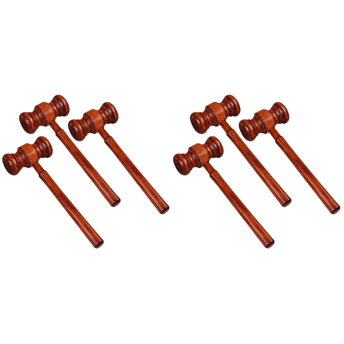 6 Pcs Judge Hammer Shot Dreses Mini Wooden Gavel Prop Gavels Kids ...