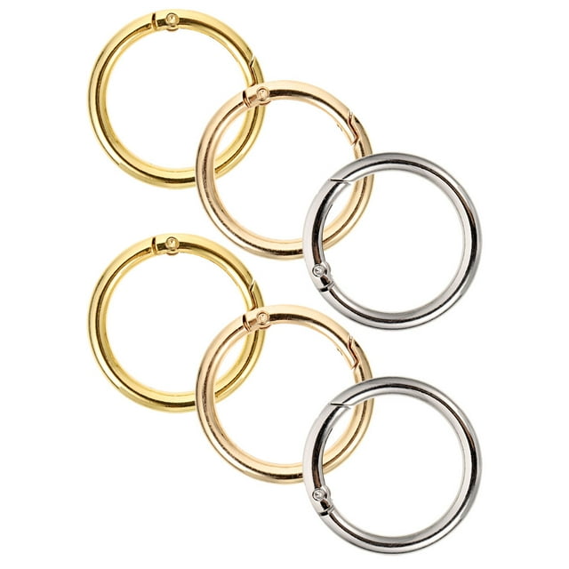 6 Pcs Key Fob Keychain Rings Bulk Keyrings Small Trinkets Water Bottle ...