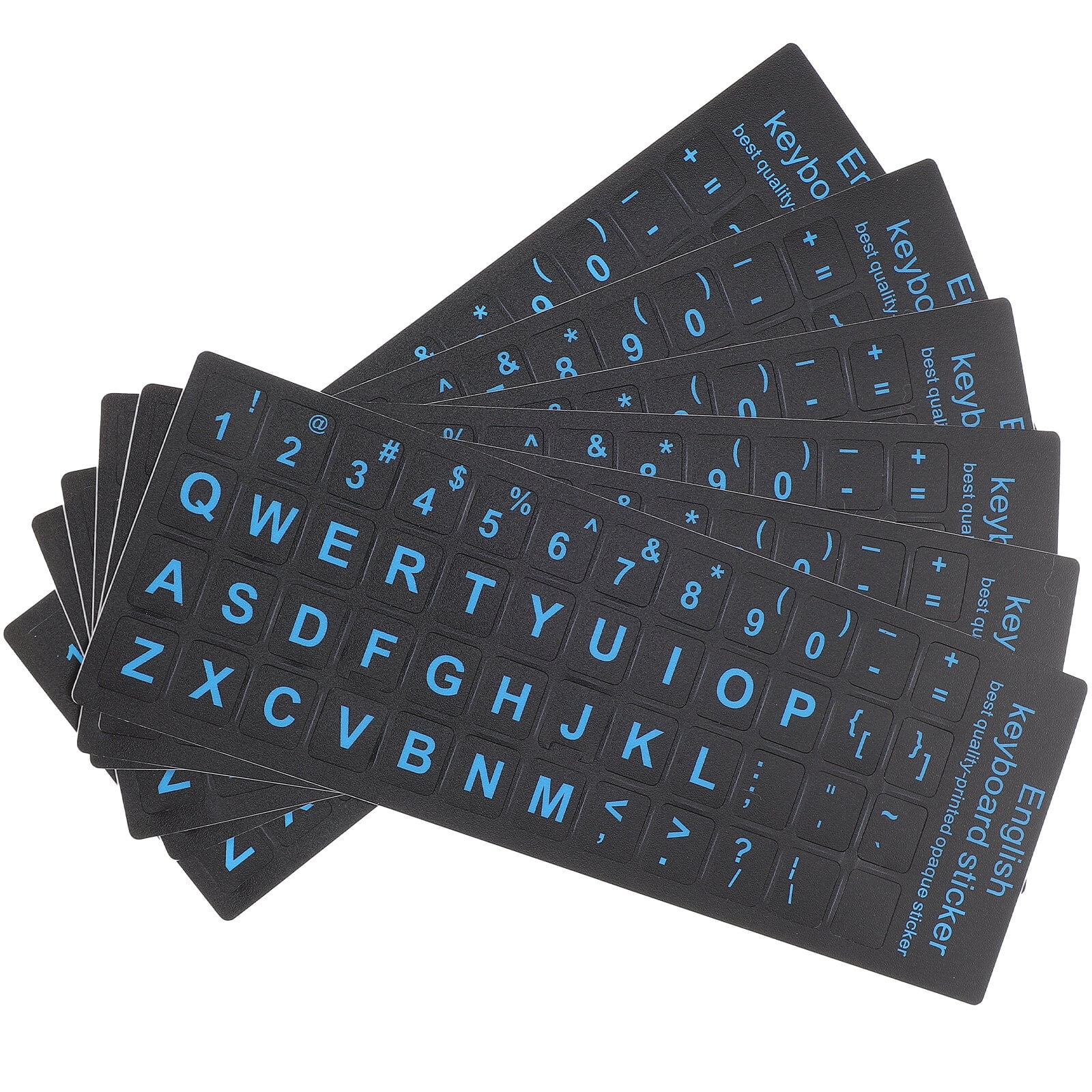 6 Pcs Key Computer Keyboard Stickers Practical English Font - Walmart.com