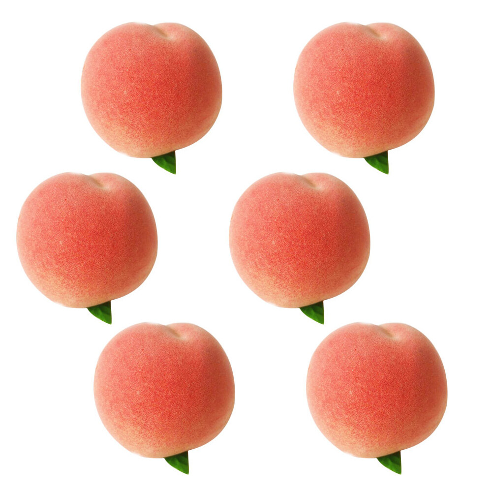 6 Pcs Kid Toys Kids Artificial Peach Children’s Fruit Educational Early ...