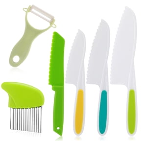 Casewin Kids & Toddler Safe Cooking Knife Set, 3 Sizes & Colors, For ...