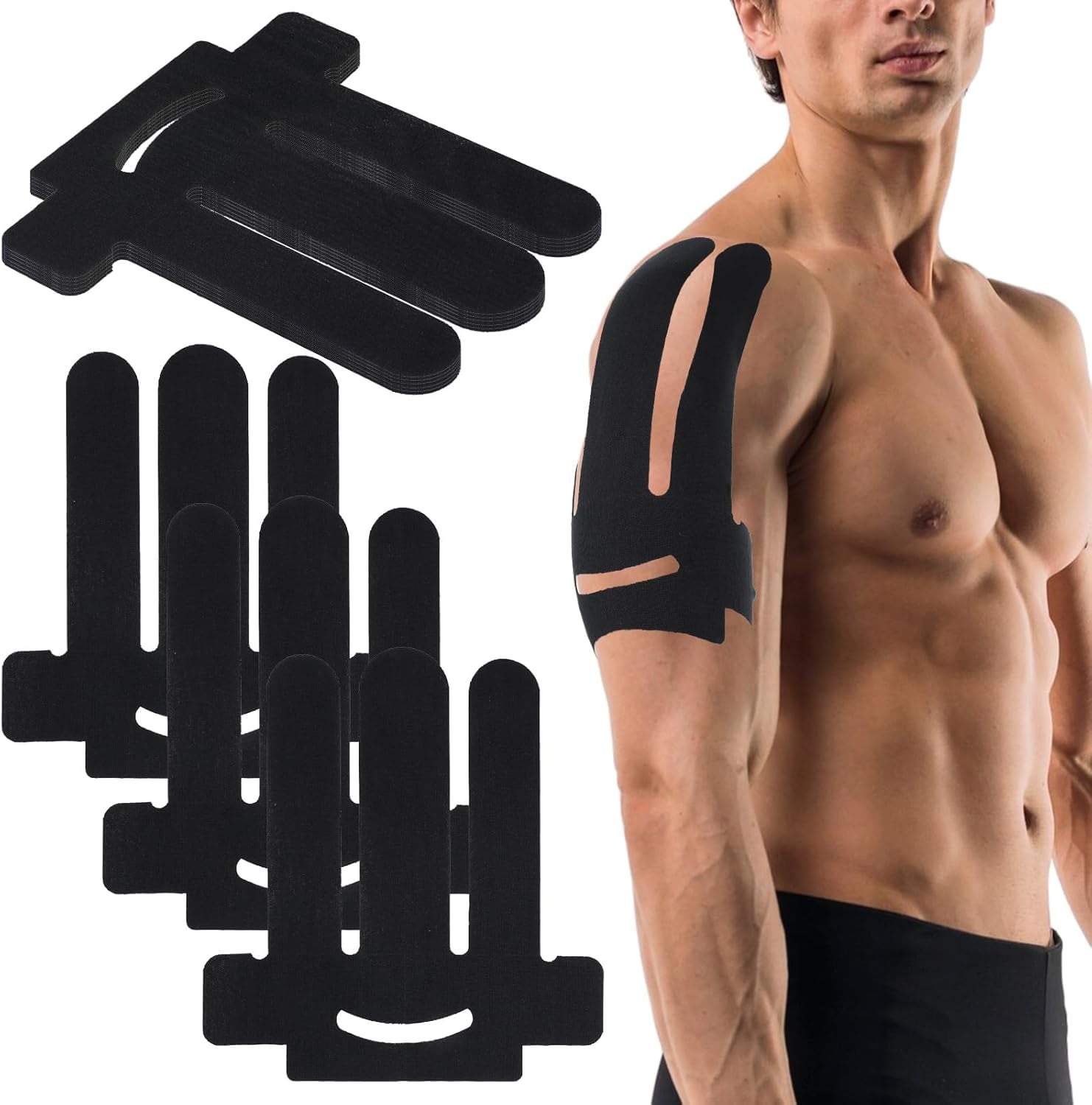 6 Pcs Kinesiology Tape for Shoulder Precut Athletic Tapes Original ...