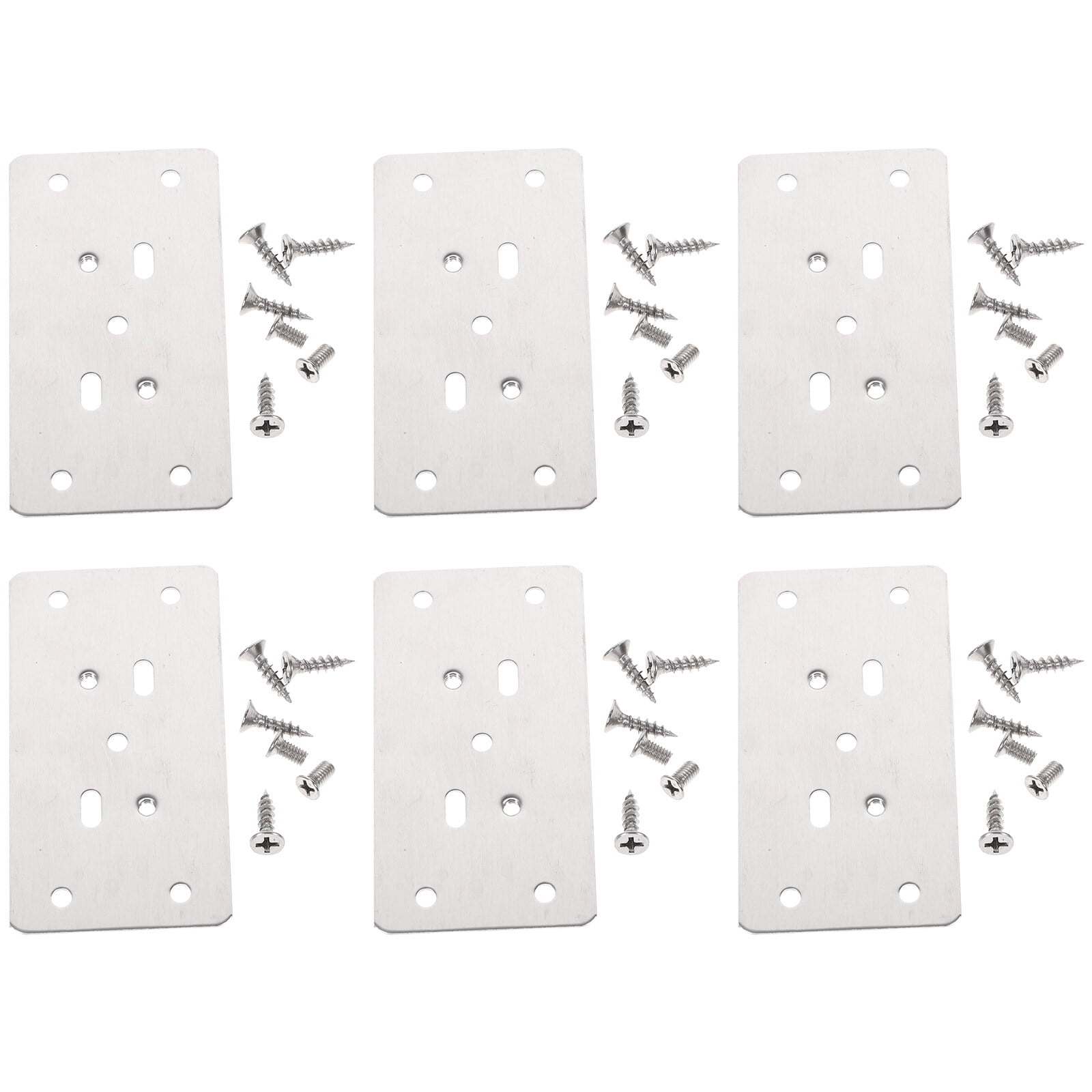 6 Pcs Kitchen Cabinet Hinges Wood Hole Filler Furniture Fixing Door ...