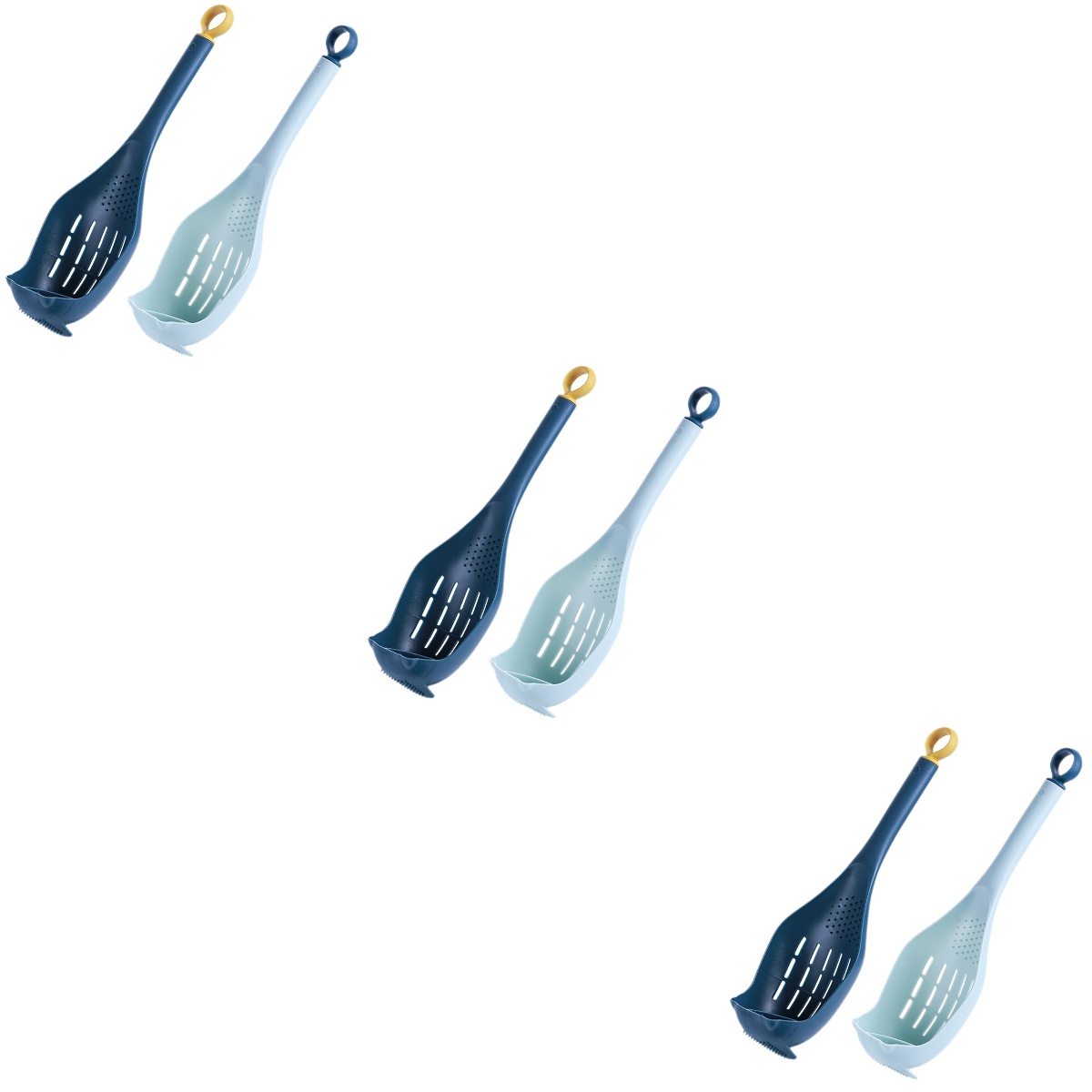 6 Pcs Kitchen Colander Pasta Noodles Scoop Colander Strainer Spoon ...