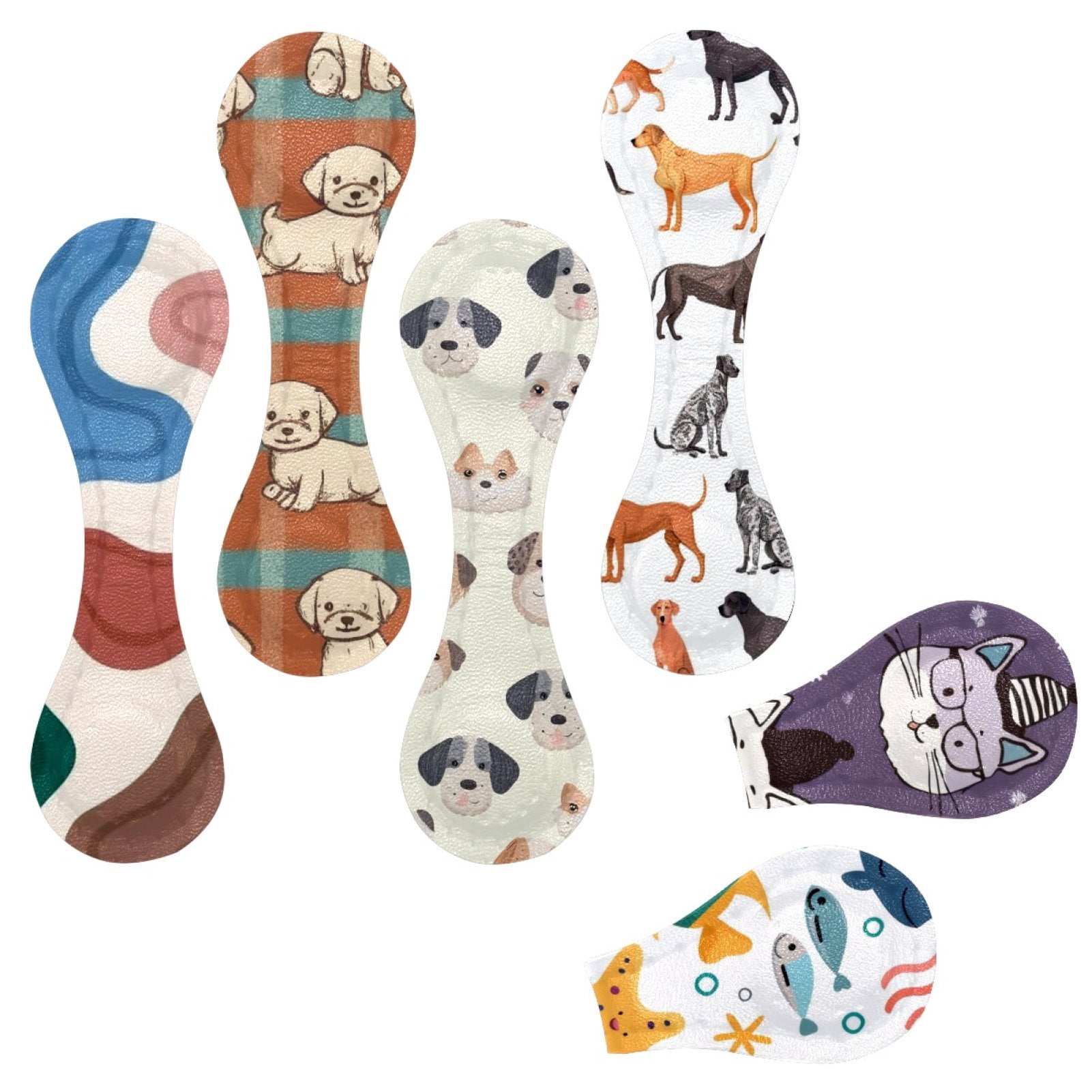 6 Pcs Kitty Puppy Bookmarks Magnetic Boookmark Cute Page Makers Book ...