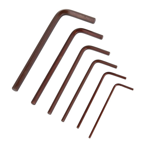 6 Pcs L shaped Hexagon Flat Head Screwdriver Hex key Wrench Hand Tools ...
