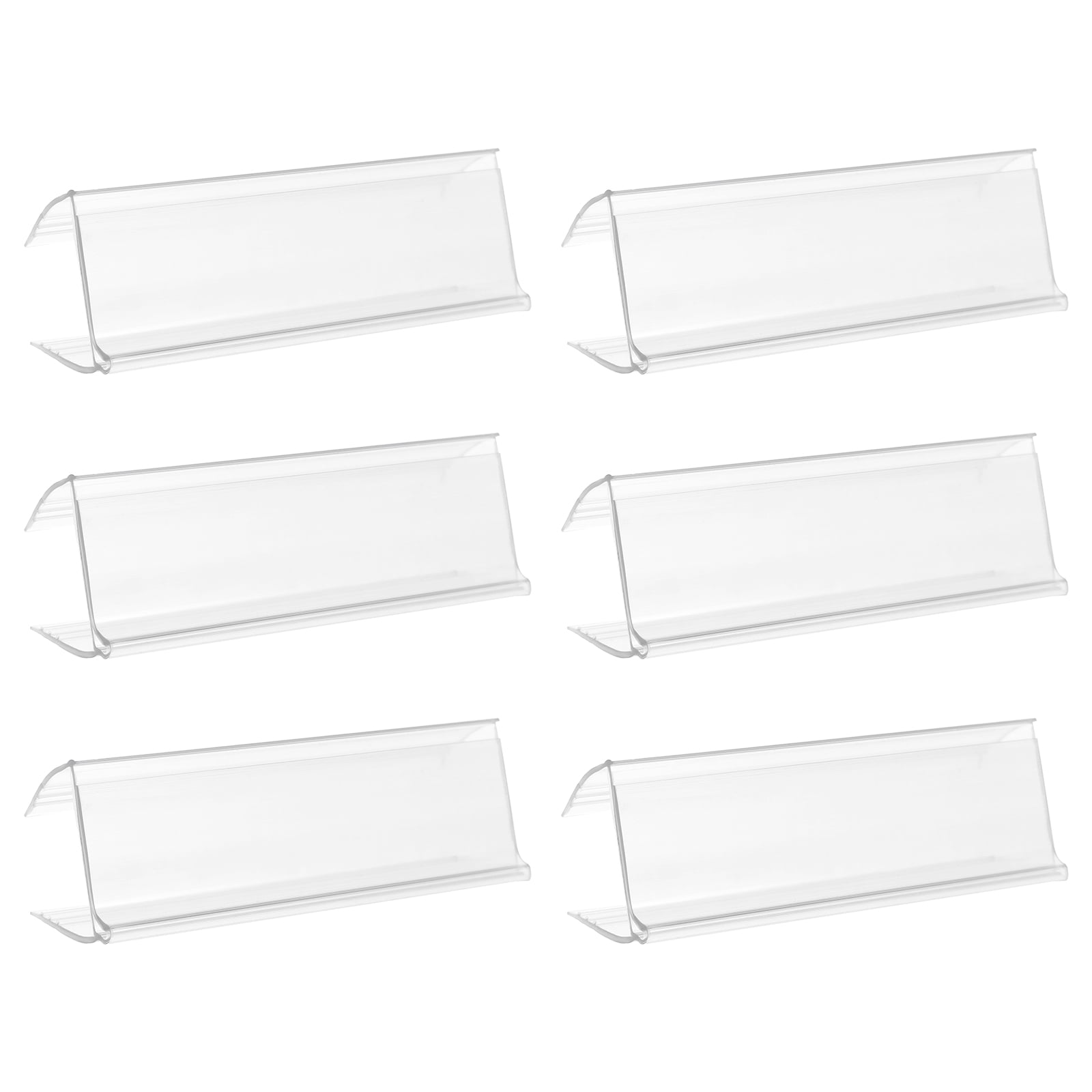 6 Pcs Label Slot Shelf Labels Retail Accessories Price Tag Holder ...