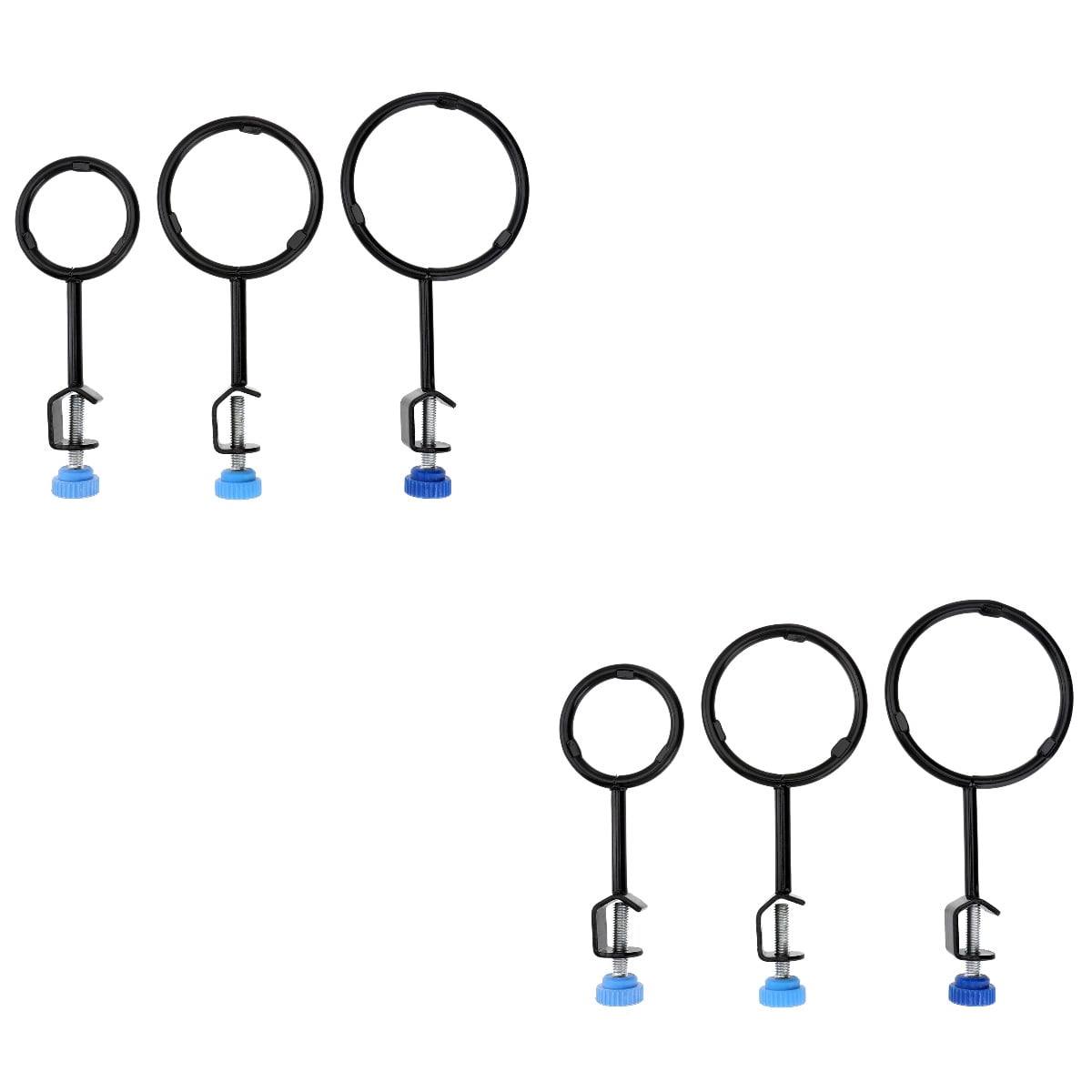6 Pcs Laboratory Test Rings Black Peephole Camera Iron Stand - Walmart.com
