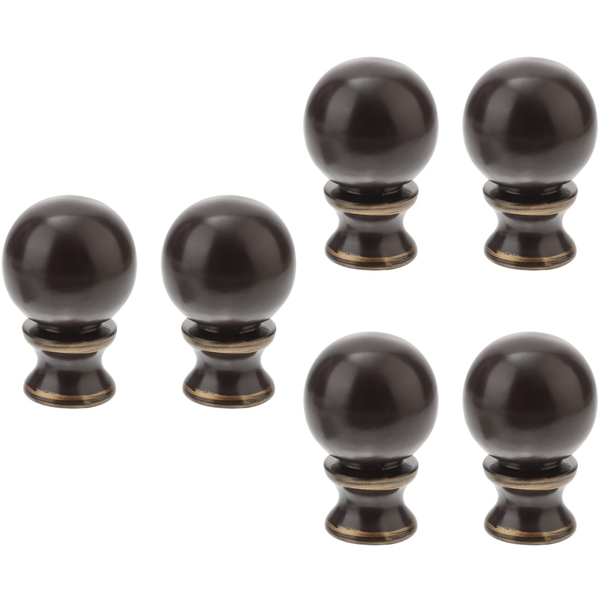 6 Pcs Lamp Finials Iron Ball Knob Lamp Shade Finials Table Light Caps ...