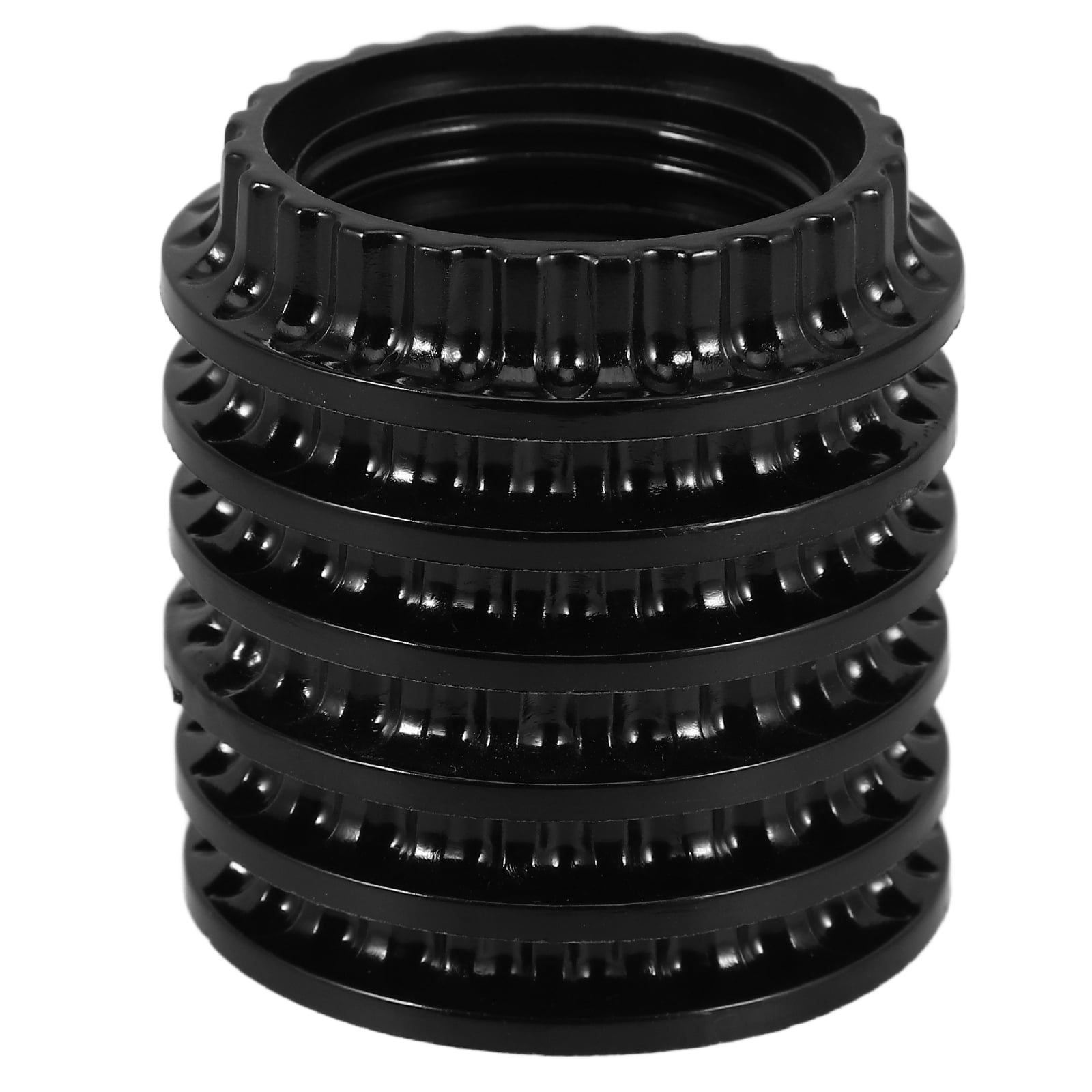 OFFIGAM 6Pcs Black E26 Light Socket Rings Lamp Shade Collar Rings Quick ...